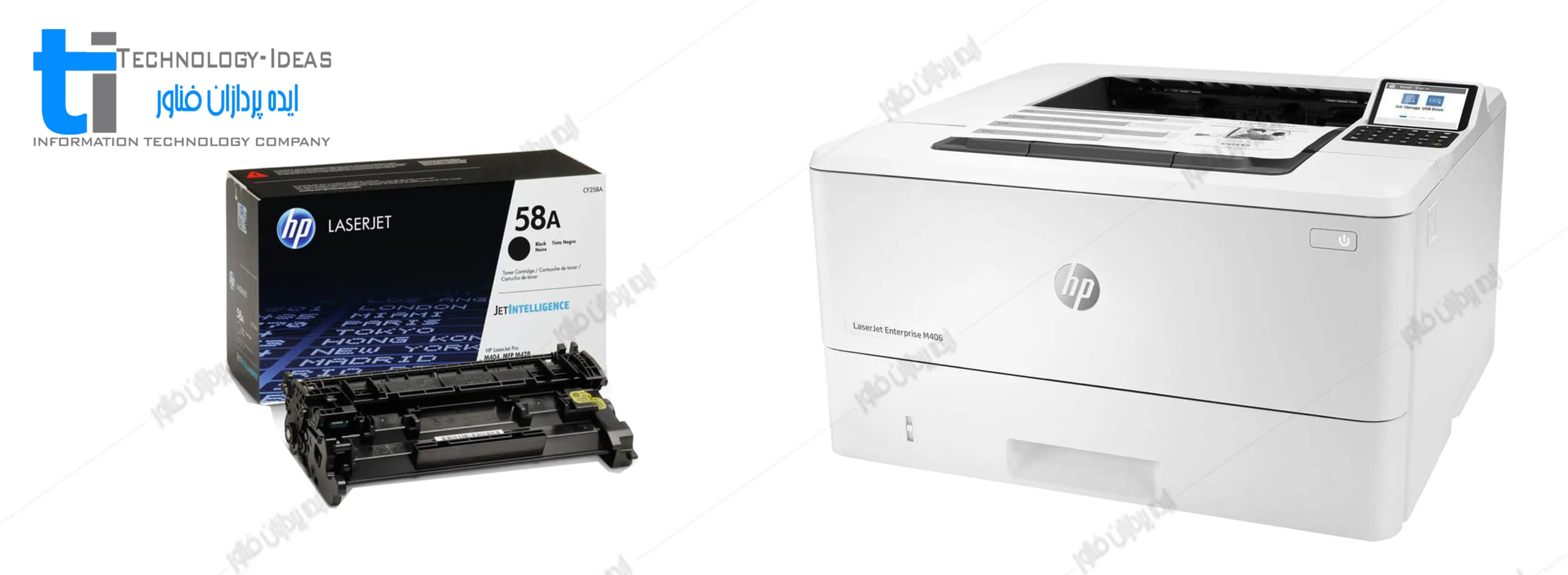 تعمیر پرینتر اچ پی HP LaserJet M406dn